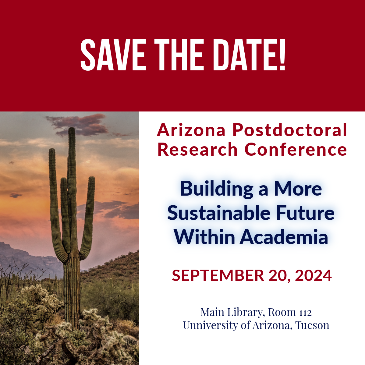 Save the date for the Arizona Postdoc Research Conference ...