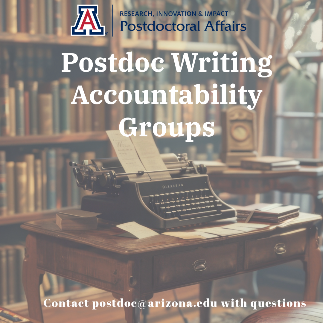 Sign up for Postdoc Writing Accountability Groups! | Postdoctoral Affairs